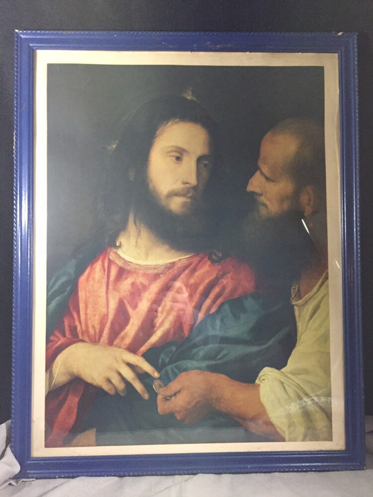 Antique the Tribute Money by Titan Full Size - Etsy