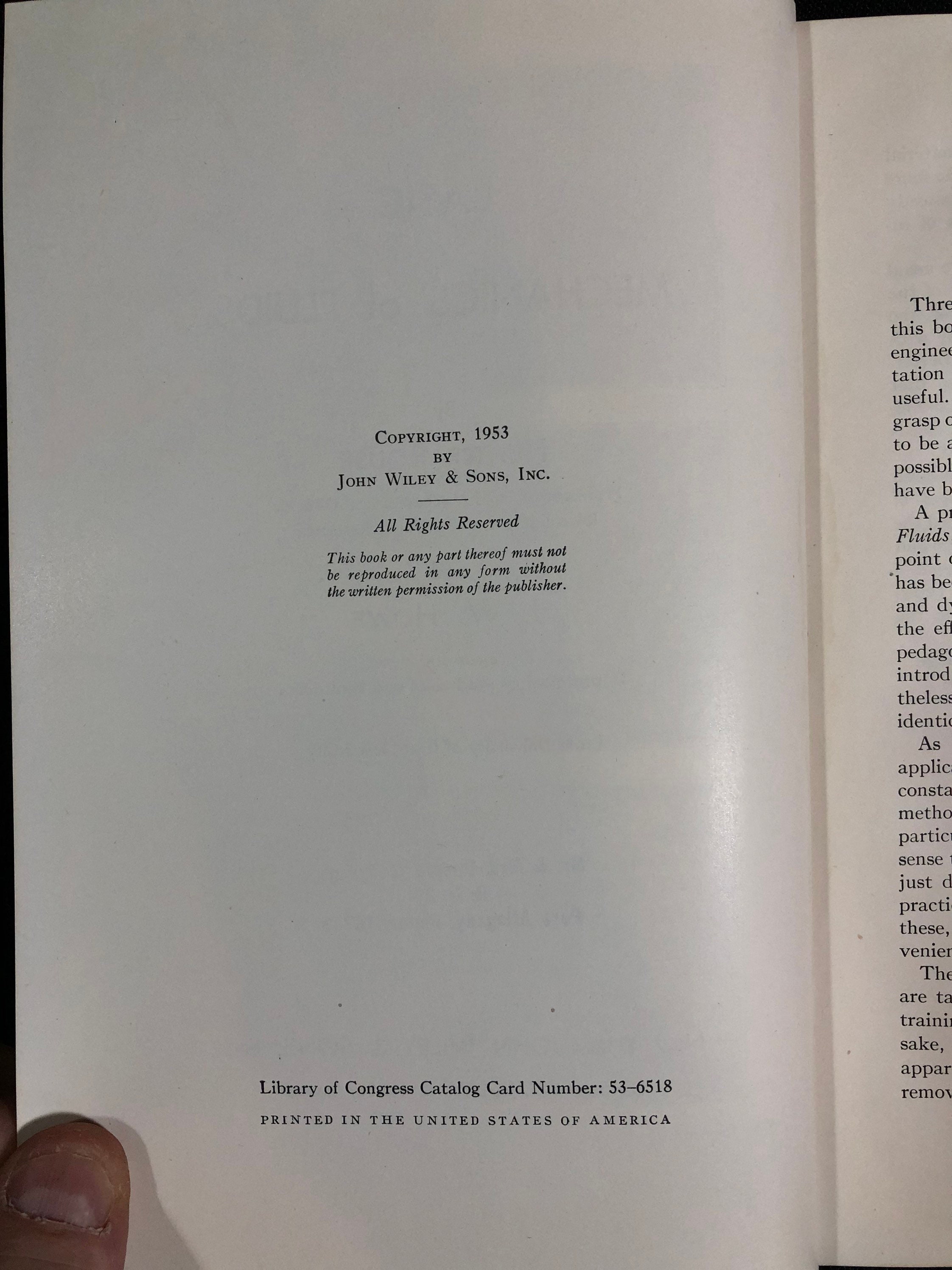 1953 basic Mechanics of Fluids by Hunter Rouse - Etsy