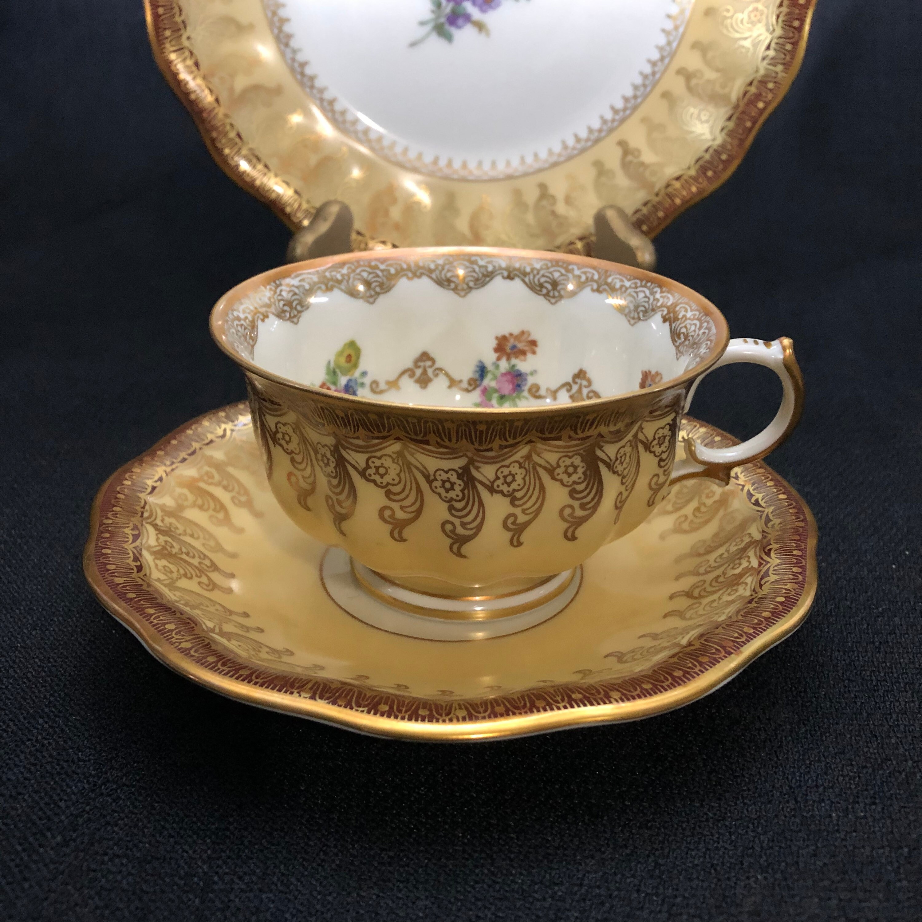 RARE Furstenberg Desert Set Porcelain Plate Teacup and | Etsy