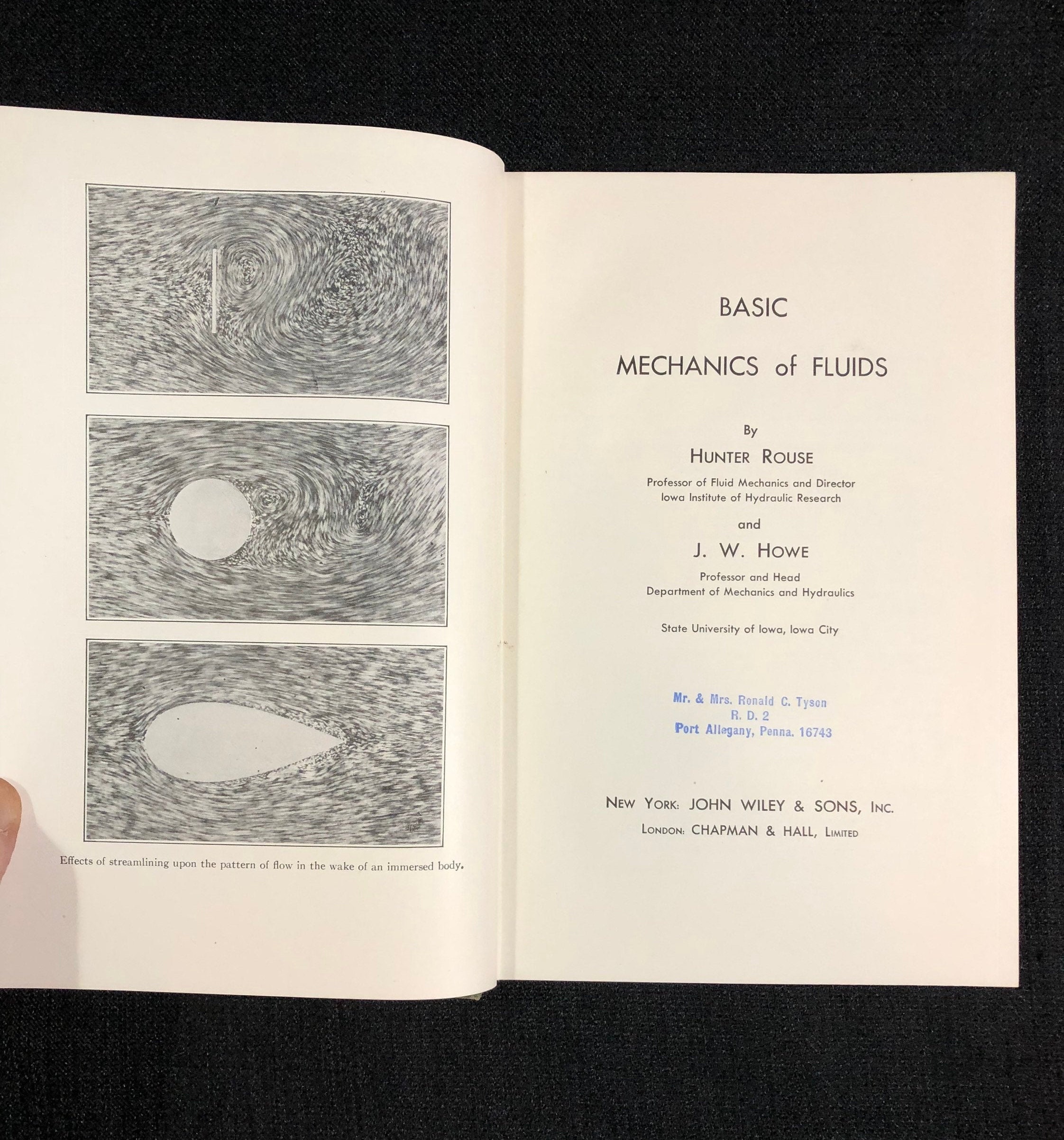 1953 basic Mechanics of Fluids by Hunter Rouse - Etsy