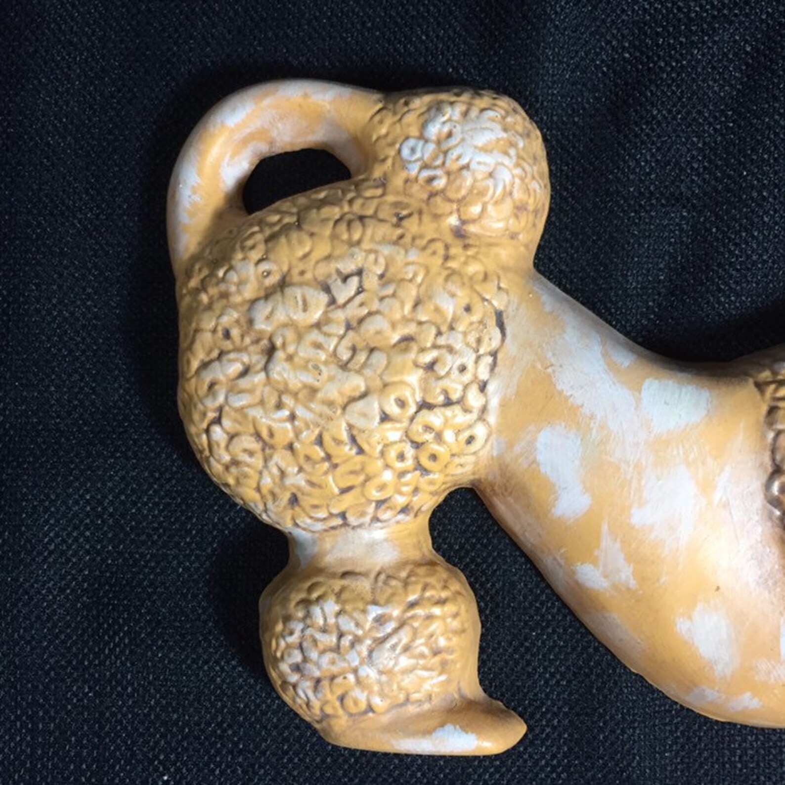 Vintage Chalkware Poodle - Retro Wall Art - Chalkware Wall Decor - Dog ...