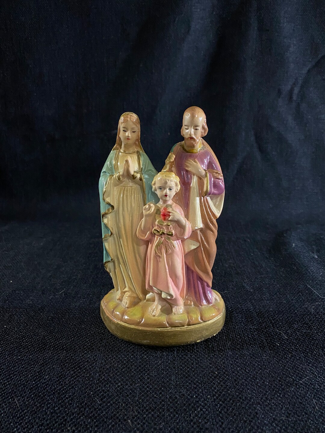 1930s Holy Family Chalkware Sculpture Religious Icon Mantle - Etsy