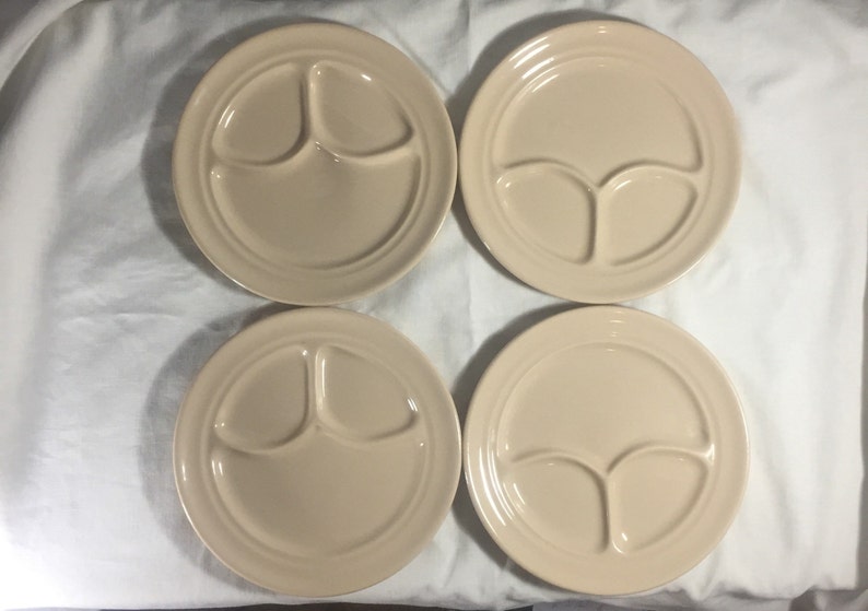 Buffalo China Restaurant Ware Section Plates FOUR Retro - Etsy