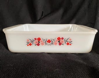 Vintage Fire King Casserole Dish and Platter Primrose Pattern - Etsy