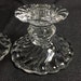 Vintage PAIR Fostoria Colony Single Light Candlestick Holders - Swirl ...