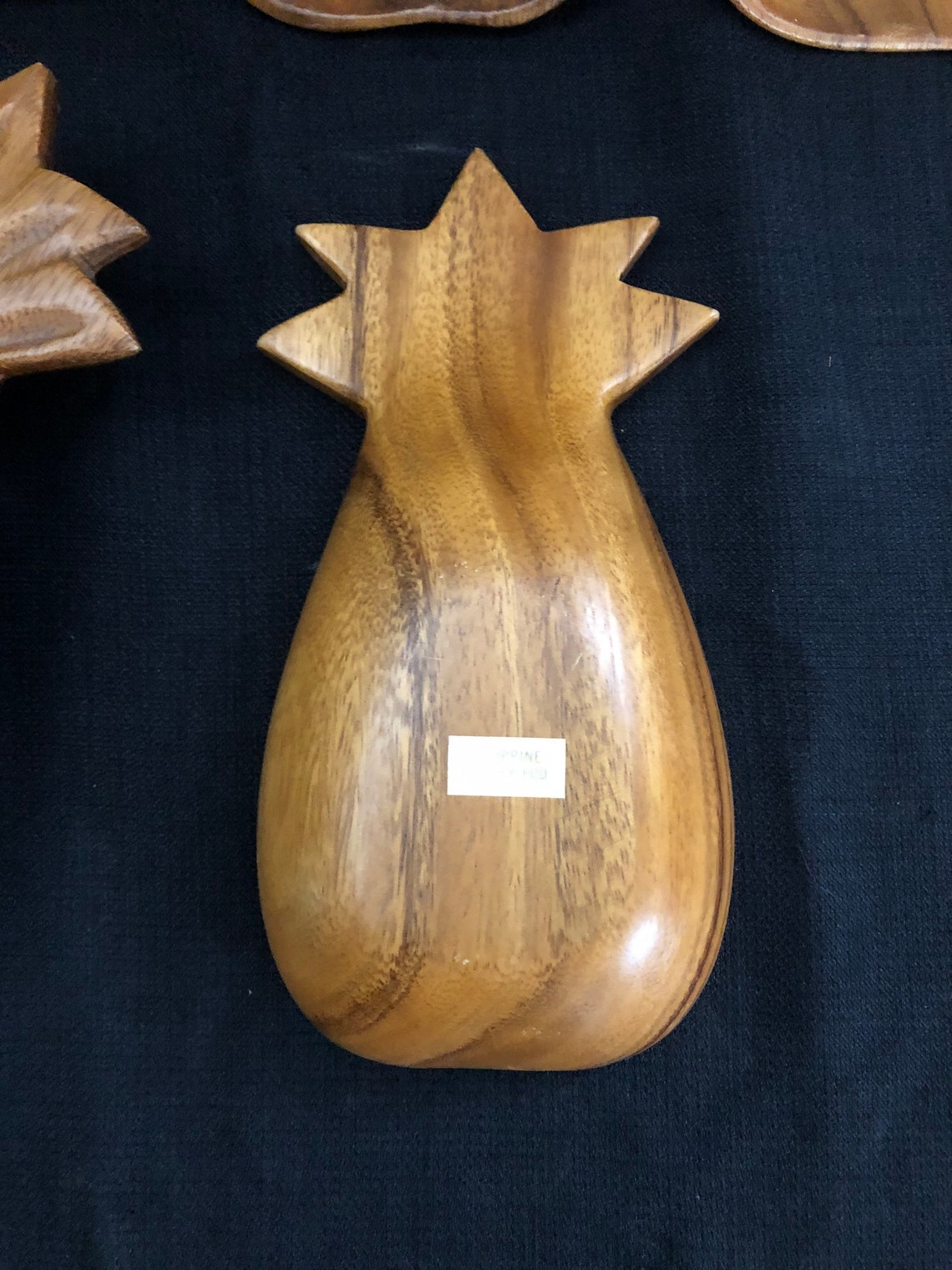 Wooden Philippine Monkey Pod Salad Bowls Pineapple Shaped - Etsy