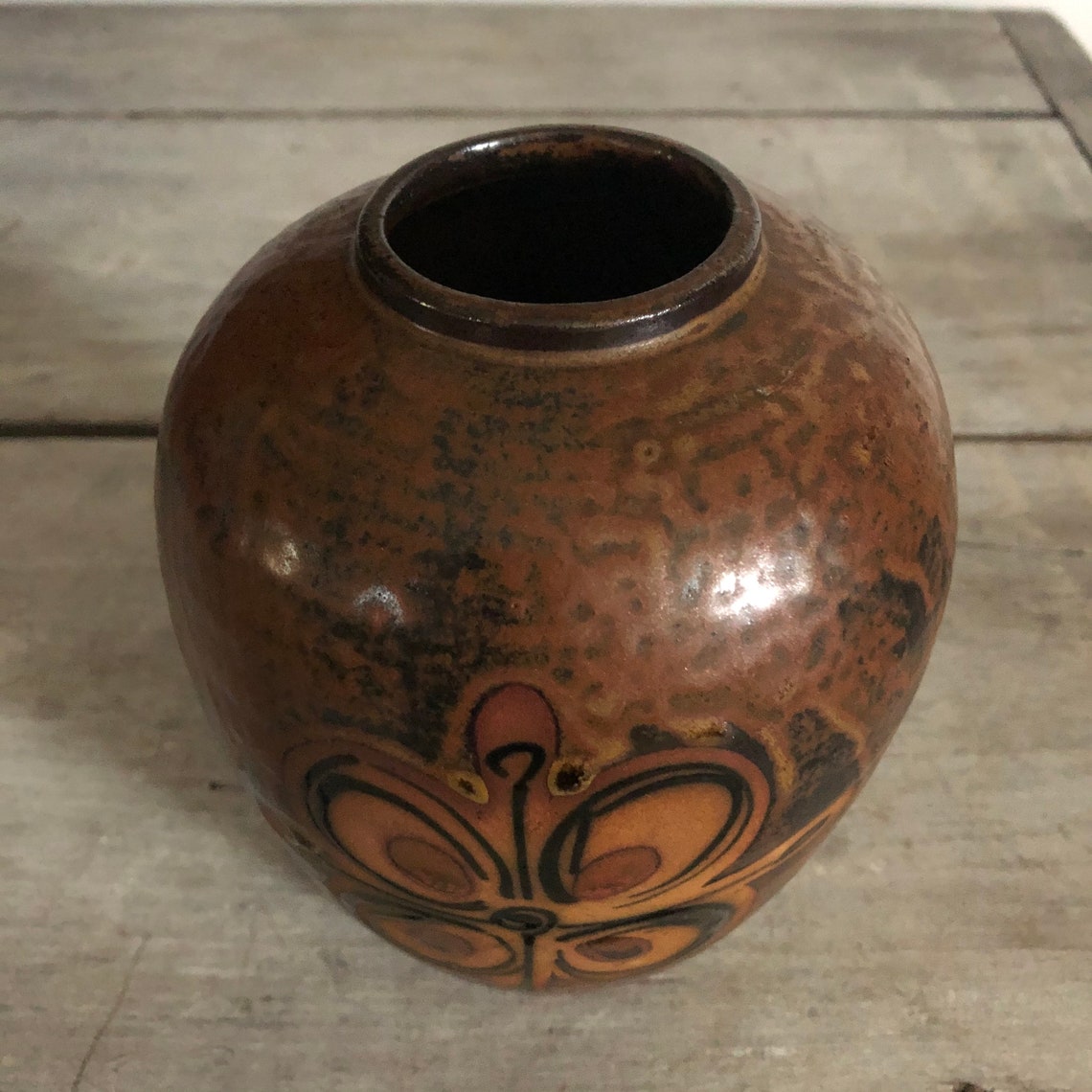 Beautiful OMC Japan Pottery Vase / Ginger Jar Vintage | Etsy