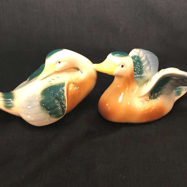 Ceramic Ducks Pair - Etsy