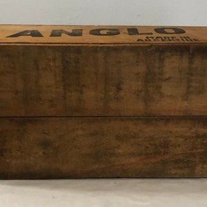 Antique Anglo Wooden Advertising Crate - Anglo Corned Beef - Made in ...