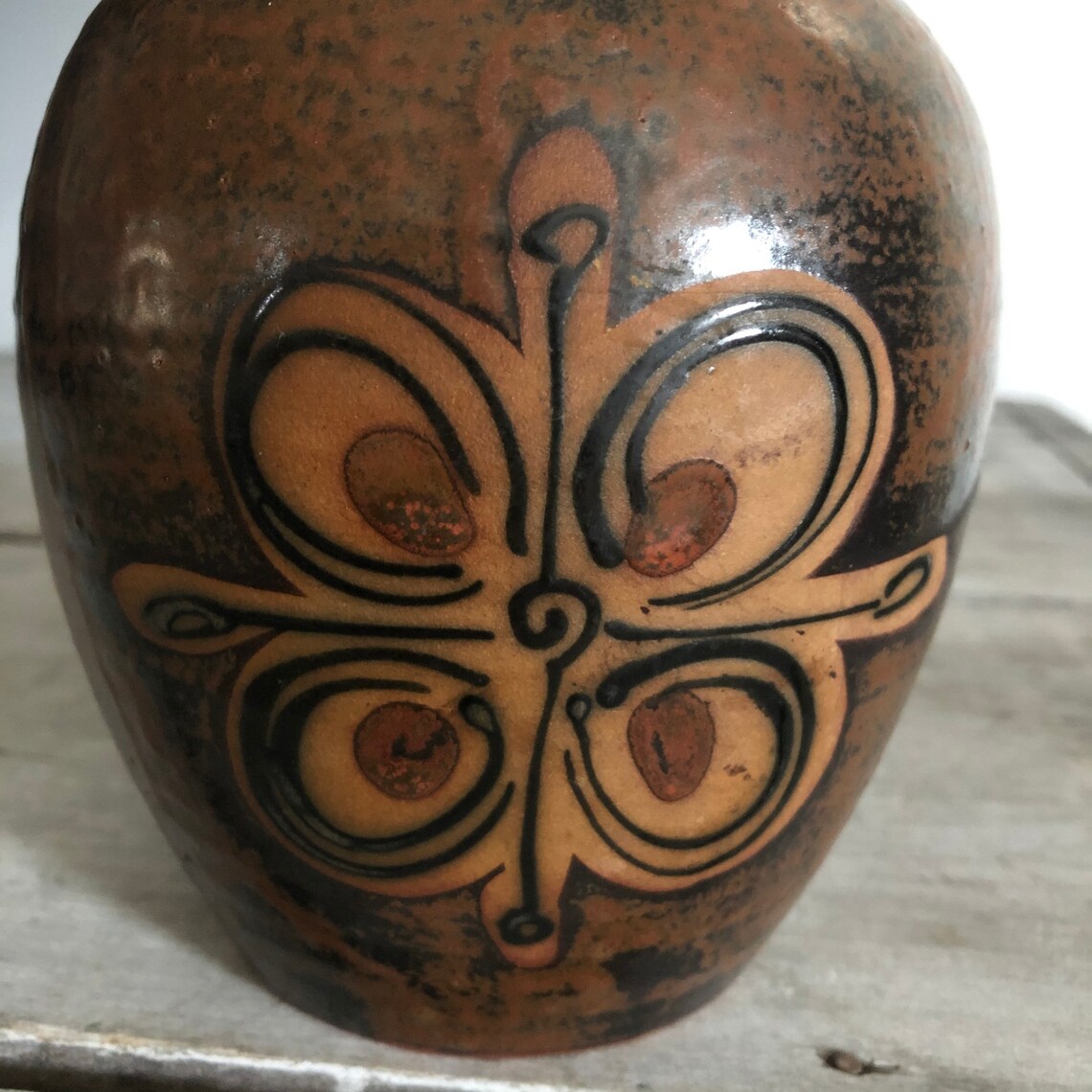 Beautiful OMC Japan Pottery Vase / Ginger Jar Vintage | Etsy