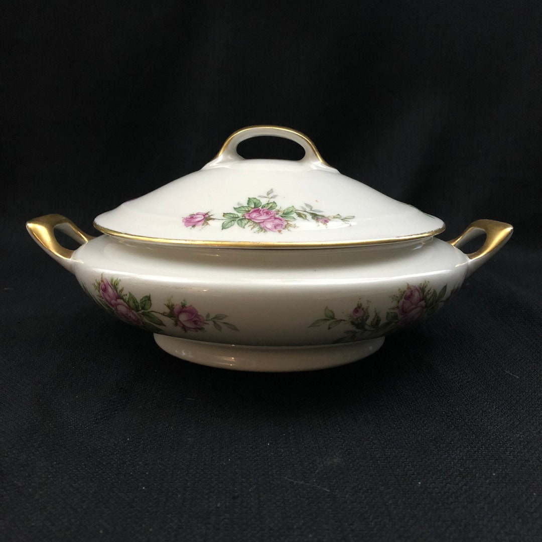 Vintage Embassy Vitrified China Casserole Dish - 22K Gold Handle ...