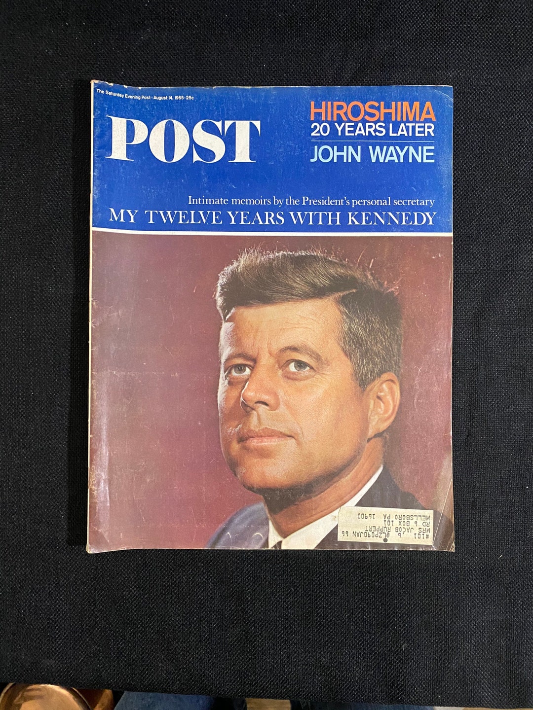1965 Saturday Evening Post - JFK Magazine Photos and Artible - Vintage ...