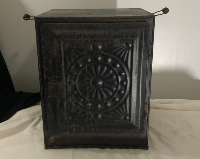 Antique Metal Pie Safe / Oven Box / Pie and Food Warmer - Wood Stove ...