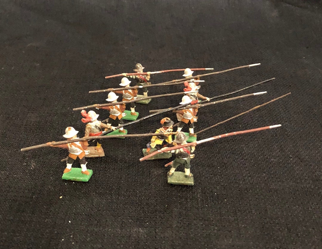 TEN Vintage Garrison Wargame Figures - 1970's Lead Wargame Lead Figures ...