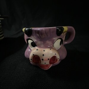 Vintage Thames Purple Cow Measuring Cups Numbered Vintage Matching Cow ...