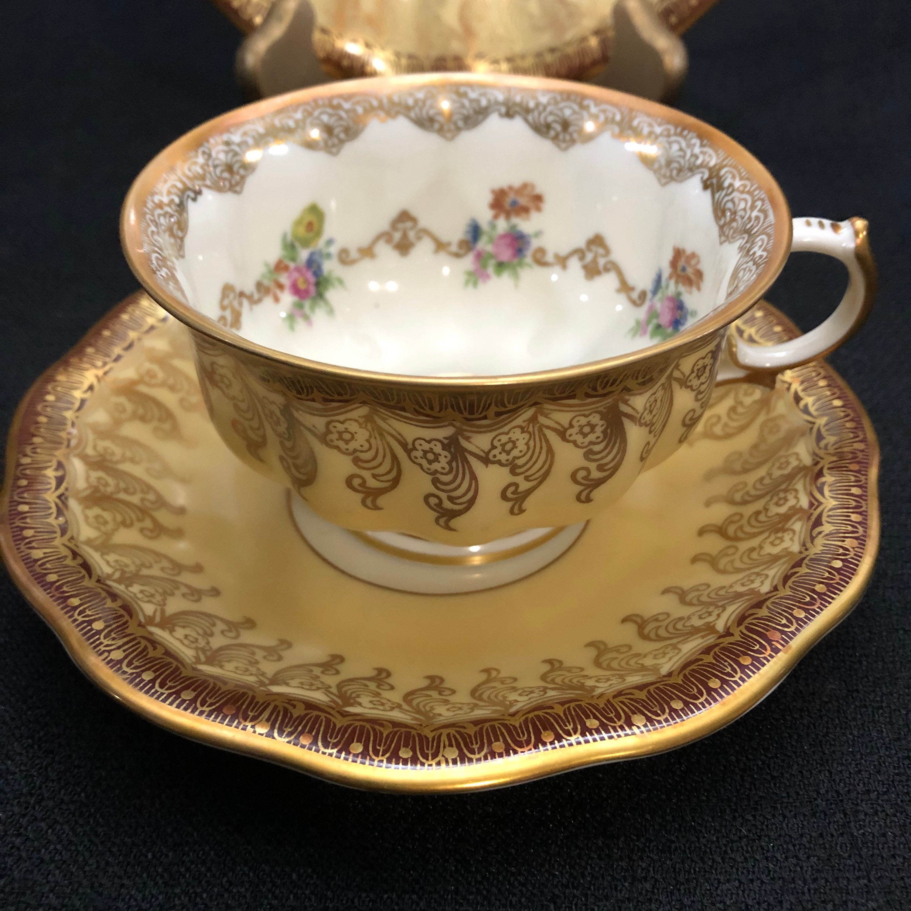 RARE Furstenberg Desert Set Porcelain Plate Teacup and | Etsy