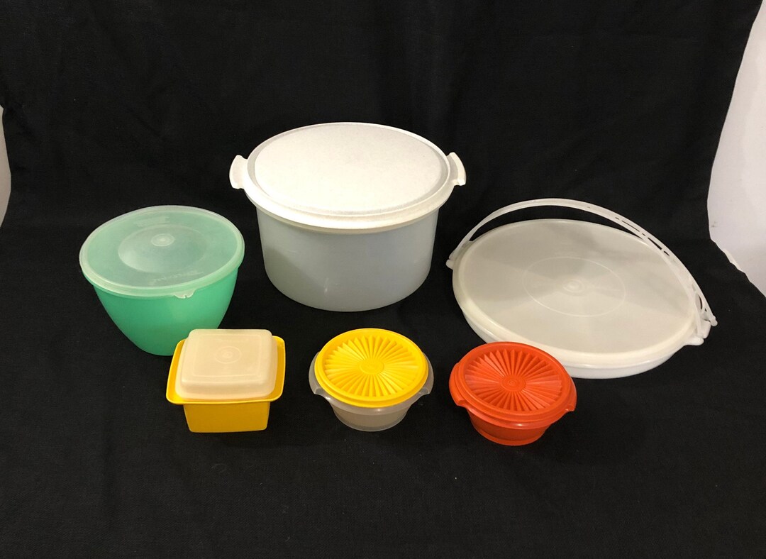 Vintage Tupperware Containers SIX Vintage Tupperware - Etsy