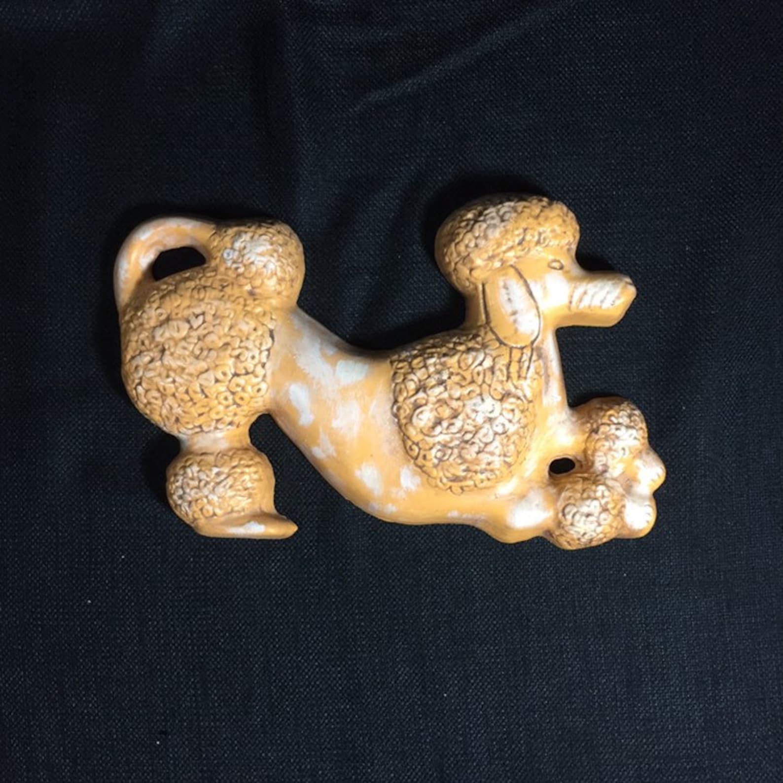 Vintage Chalkware Poodle - Retro Wall Art - Chalkware Wall Decor - Dog ...