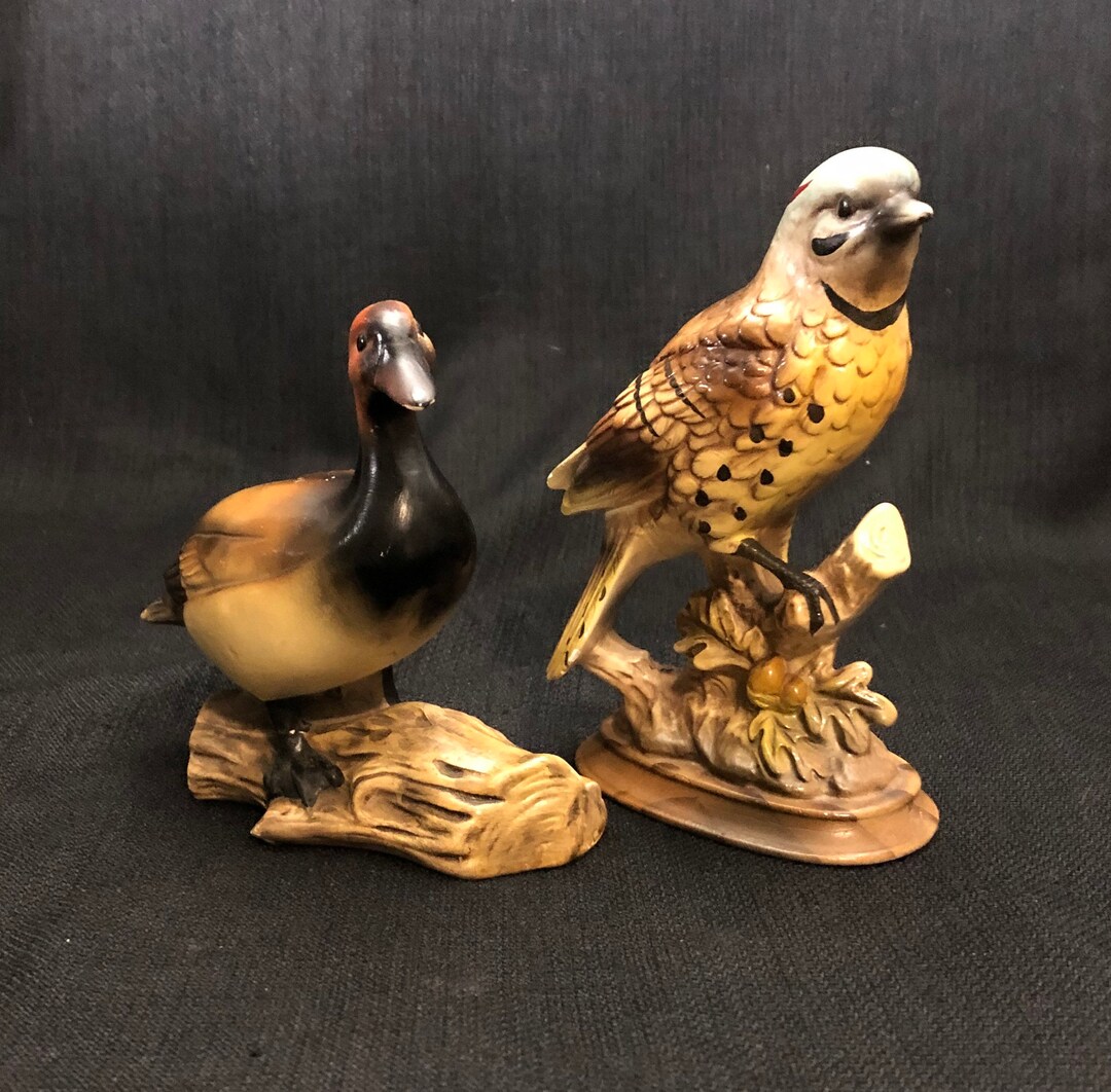 Pair Gorgeous Napcoware Ceramic Goldfinch - Mid Century Ceramic Birds ...