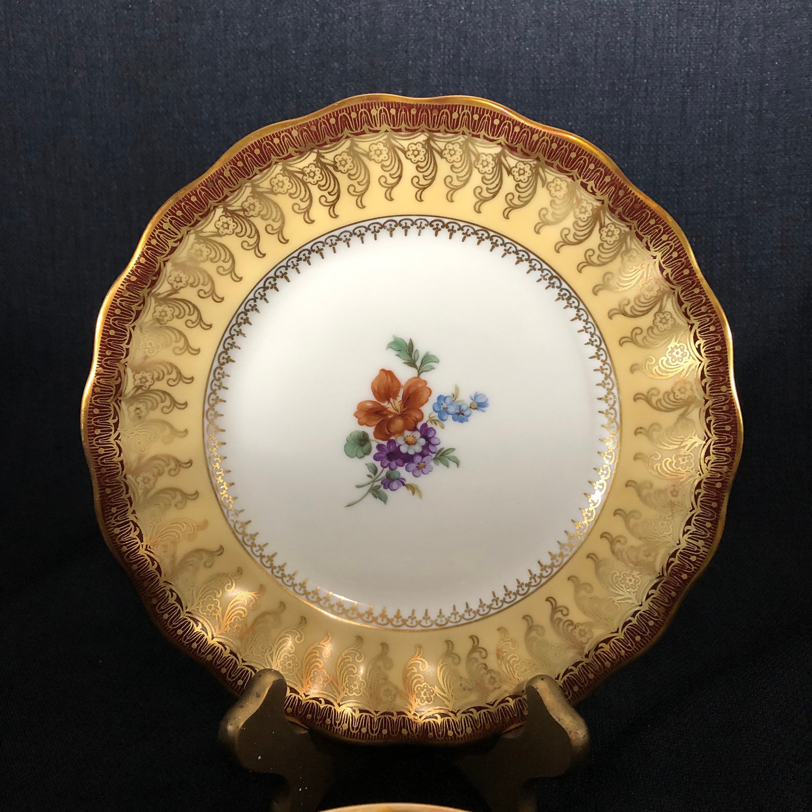 RARE Furstenberg Desert Set Porcelain Plate Teacup and | Etsy