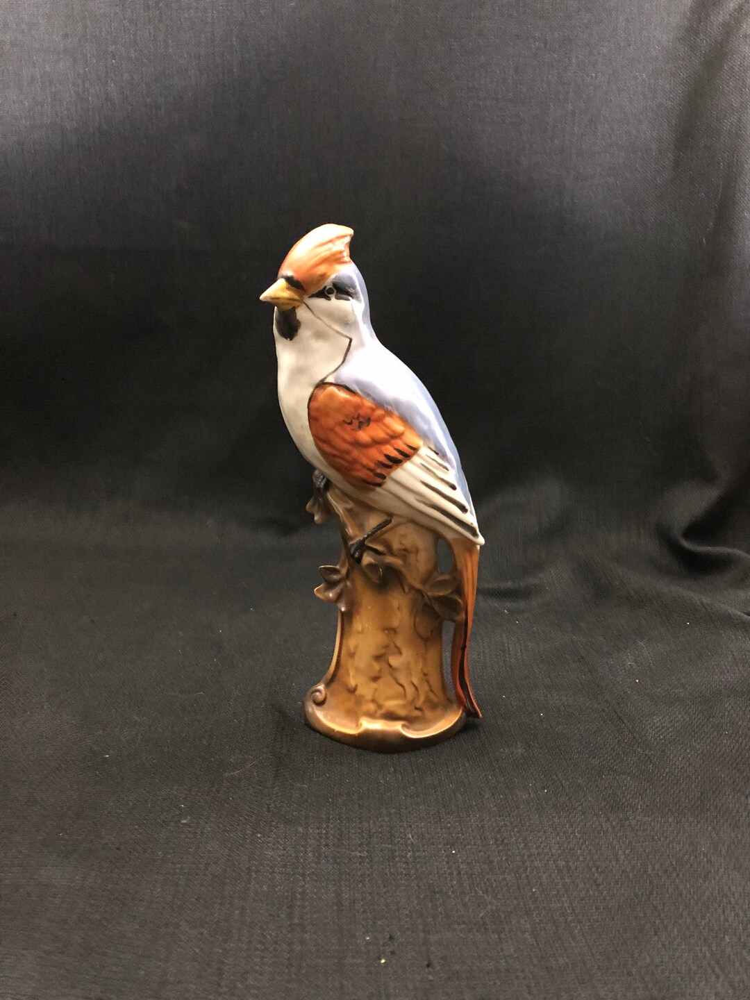 German Porcelain Female Cardinal Bird Porcelain Bird on Branch German ...