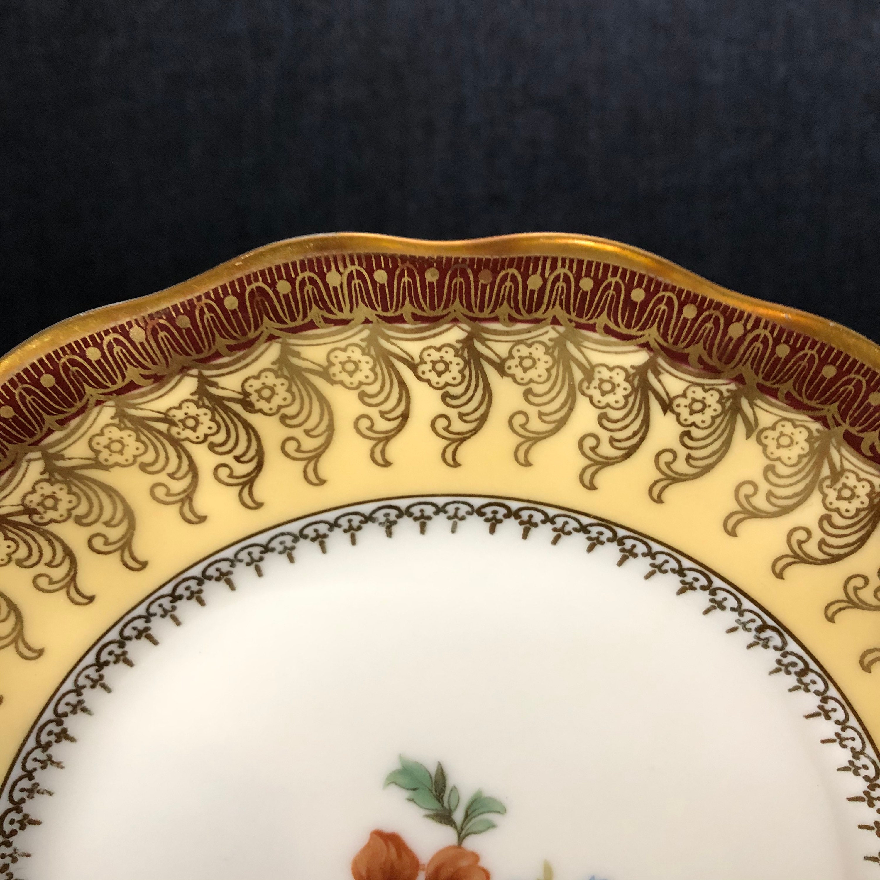 RARE Furstenberg Desert Set Porcelain Plate Teacup and | Etsy