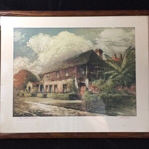 Al Mettel Signed Print the Oldest House Matted - Etsy