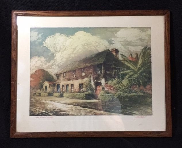Al Mettel Signed Print the Oldest House Matted - Etsy