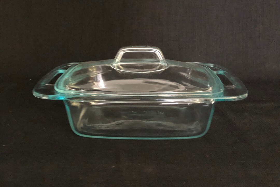 Vintage Pyrex Casserole Dish Blue Glass Pyrex Casserole Dish - Etsy