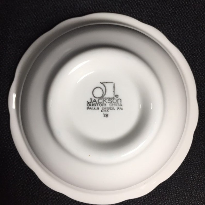 Vintage Jackson Custom China Cereal Bowls - Restaurant Ware Bowls ...