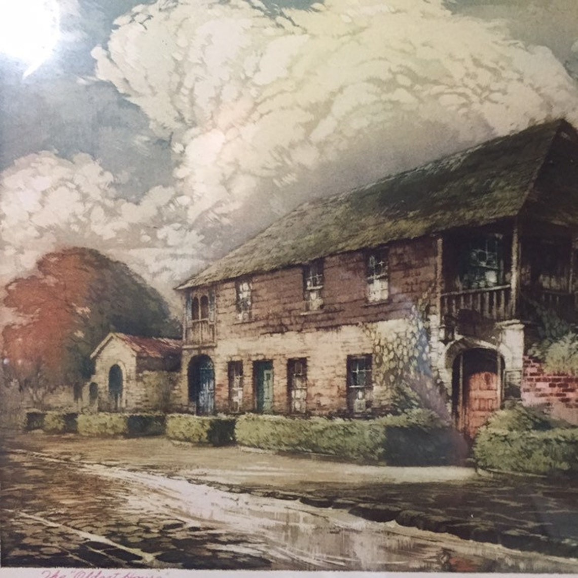 Al Mettel Signed Print the Oldest House Matted - Etsy