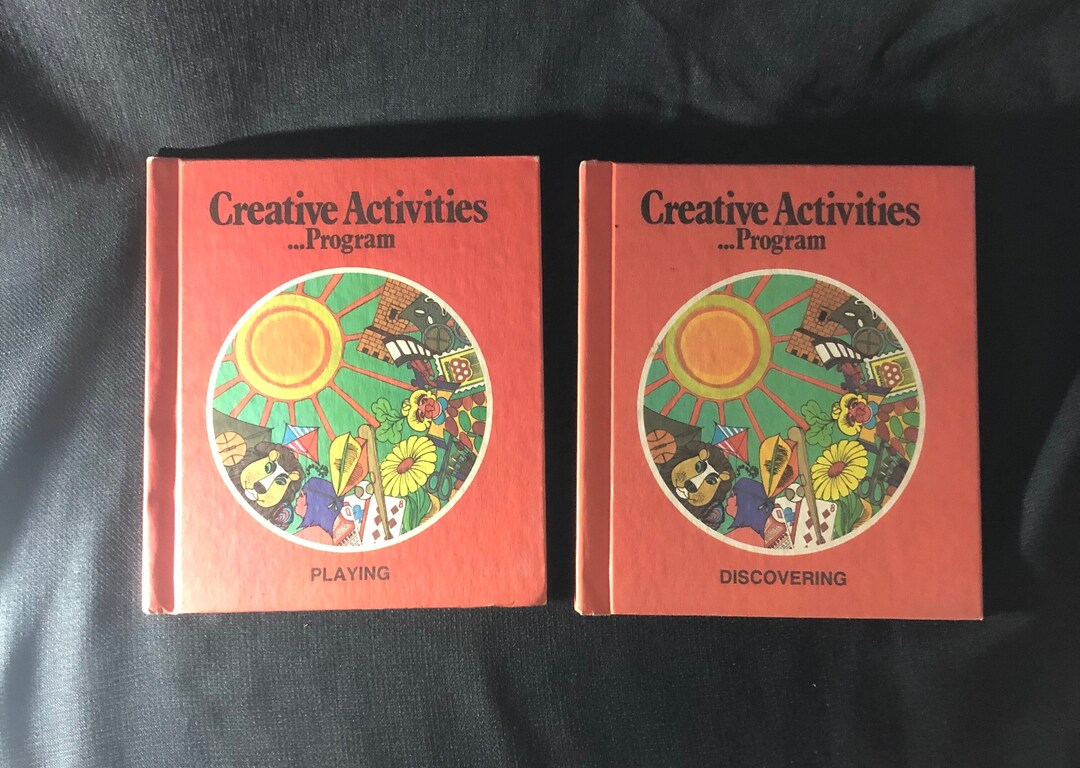PAIR 1974 "creative Activity" Books - 1970's Childrens Activity Books ...