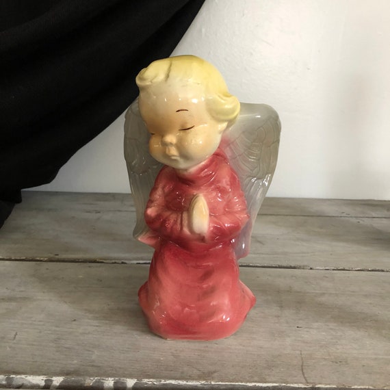 Vintage Kneeling Angel Planter Large Ceramic Angel Planter | Etsy