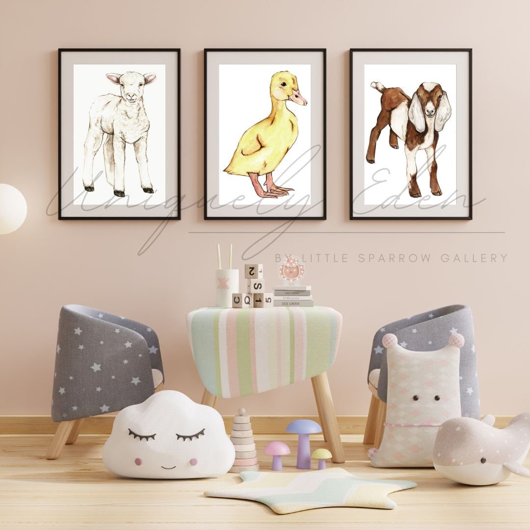 Farm Animal Nursery Collection - Etsy