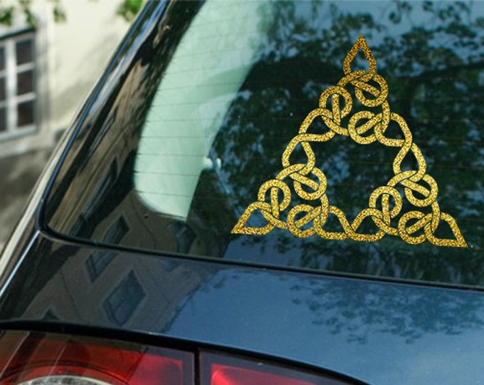 Triforce Celtic Knot Vinyl Car Decal Inspired by Legend of - Etsy