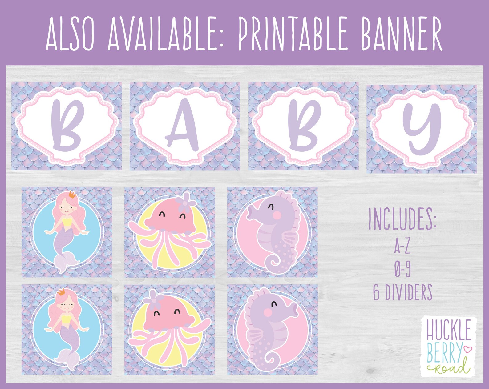 Pastel Mermaid Baby Shower Cupcake Toppers Printable Mermaid - Etsy