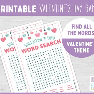 PRINTABLE Valentine's Day Party Pack 7 Valentine Party Games and ...