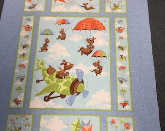SUZY BEE Zig Flying Ace Dog / Quilt Panel / Baby Gift / DYI Gift / Easy ...