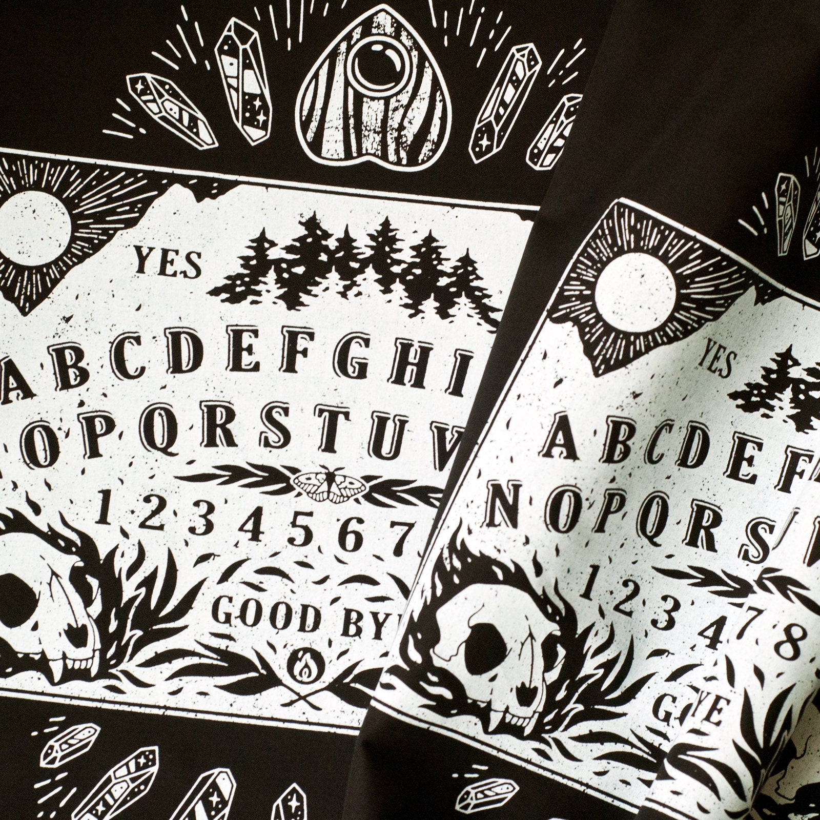 Ouija Board Fabric Art Print for Sewing, Embroidery, Craft, Decor ...