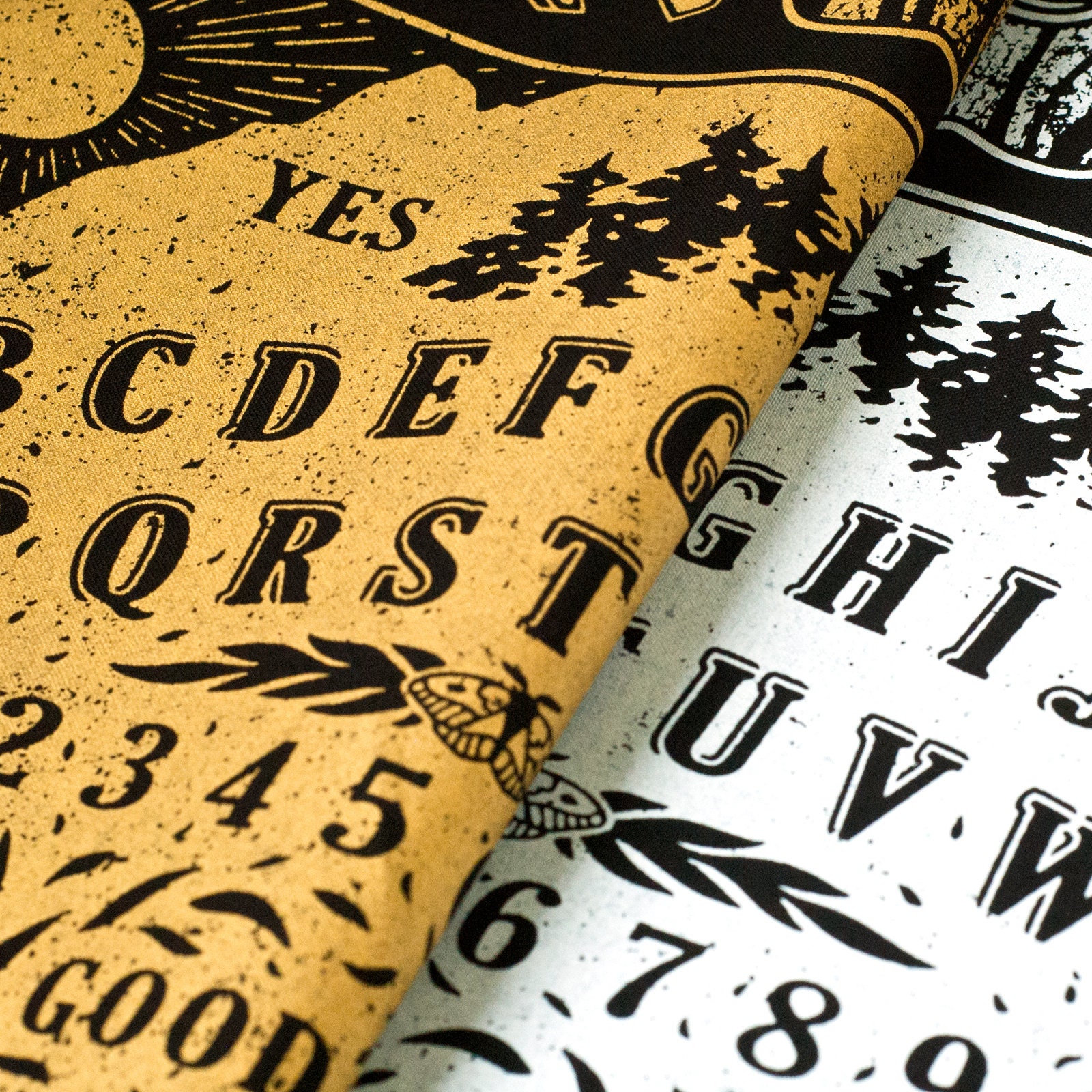 Ouija Board Fabric Art Print for Sewing, Embroidery, Craft, Decor ...
