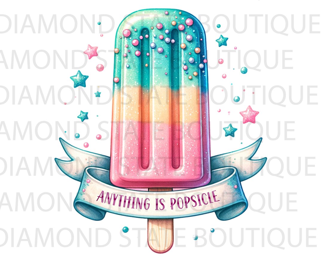 Anything is Popsicle Pastel Food Pun Summer PNG, Sublimation, Funny ...