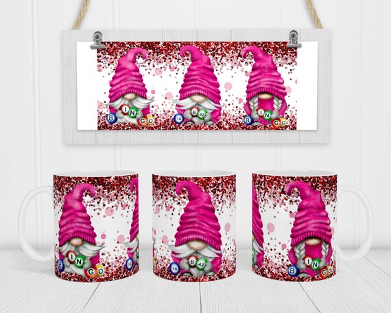 Sublimation Mug Bingo Gnomes 11 Oz and 15 Oz Instant - Etsy UK