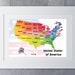 United States Map, Digital, Classroom Decor, 50 States Map, USA Map ...