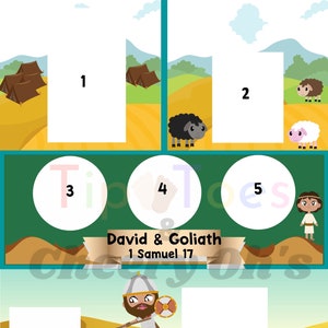 David and Goliath, Bible Study for Kids, Bible Activity, Sunday School ...