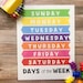 Days of the Week Printable, Morning Circle Time, Learn Days of the Week ...