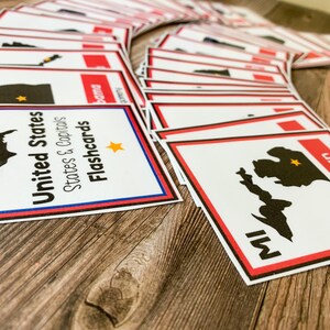 States and Capitals Flashcards, United States Flashcards, Homeschool ...