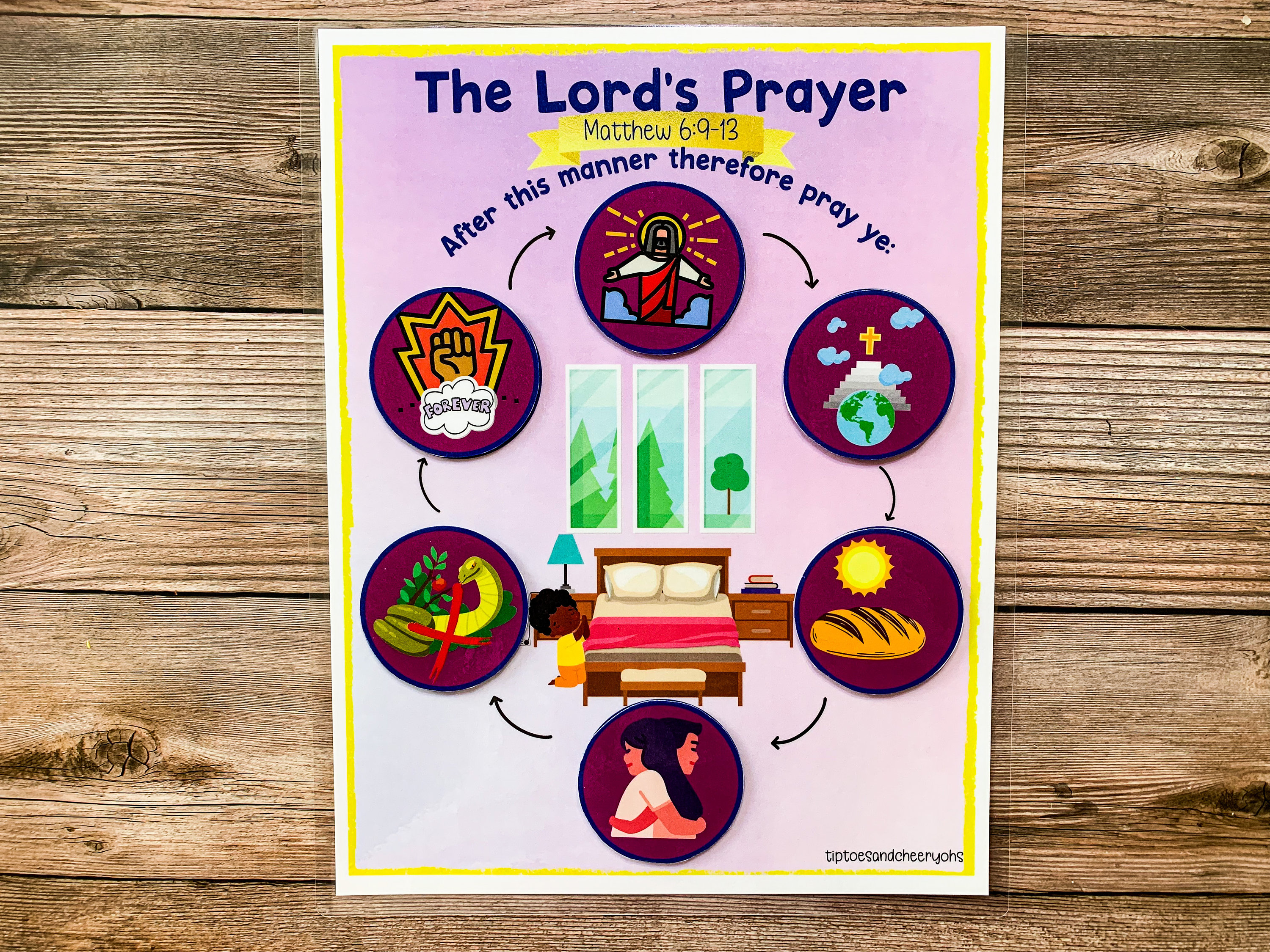 The Lords Prayer for Kids Bible Activity Prayer Bible | Etsy
