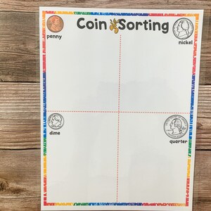 Kids Money Activity, Homeschool Printable, United States Currency, US ...