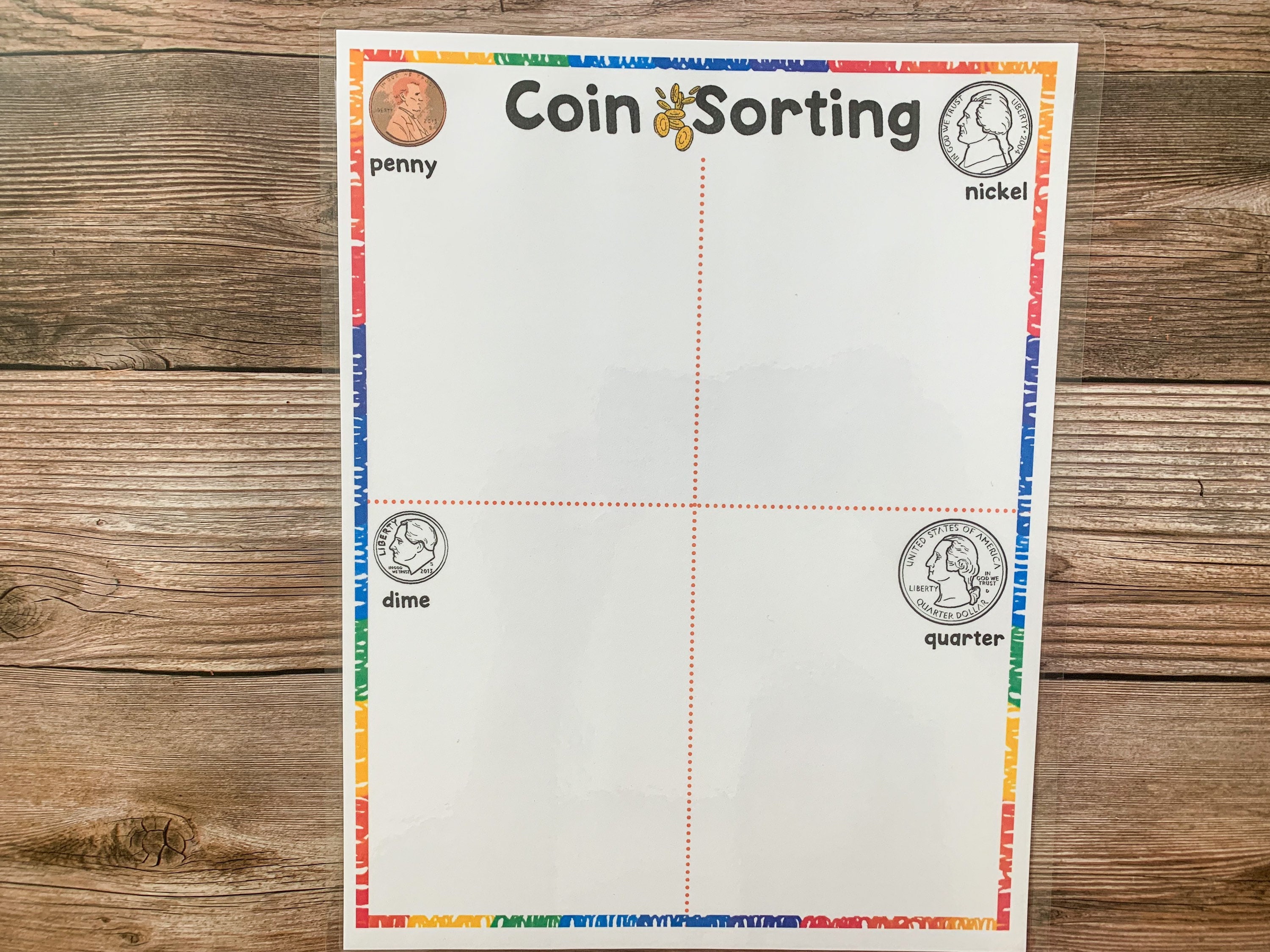 Kids Money Activity Homeschool Printable United States - Etsy