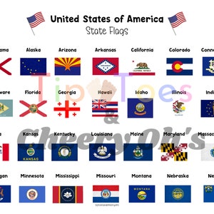 United States of America, State Flags, 50 States, U.S. State Flags ...